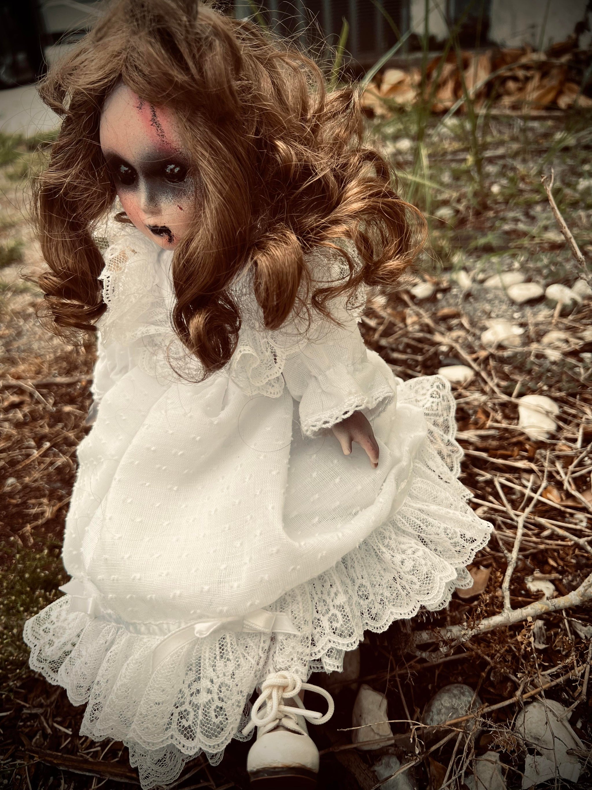 Meet Natalie 13" VTG Porcelain Haunted Ghostly Spirt Infected Zombie D ...