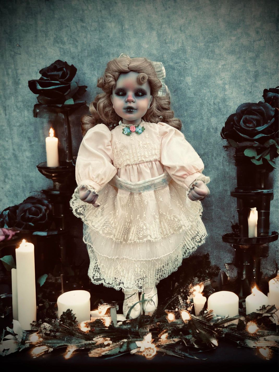 Meet Natalie 13" VTG Porcelain Haunted Ghostly Spirt Infected Zombie D ...