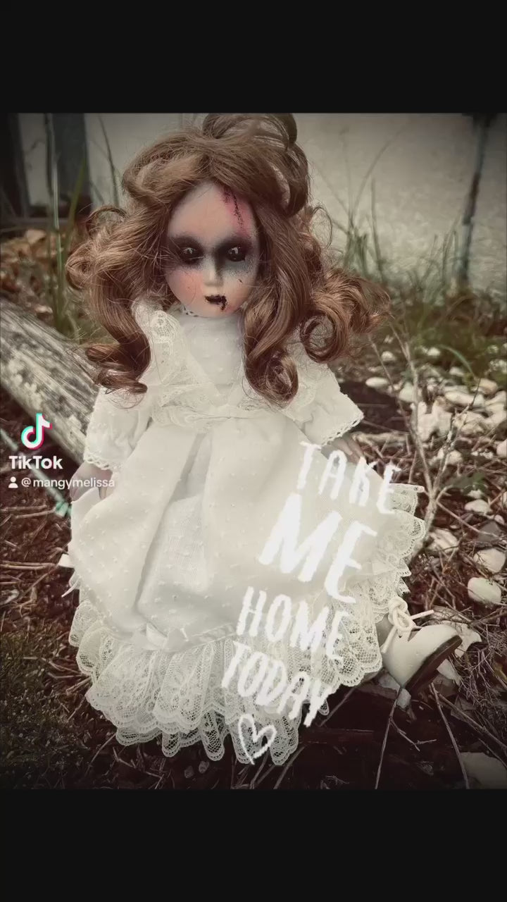 Meet Natalie 13" VTG Porcelain Haunted Ghostly Spirt Infected Zombie D ...